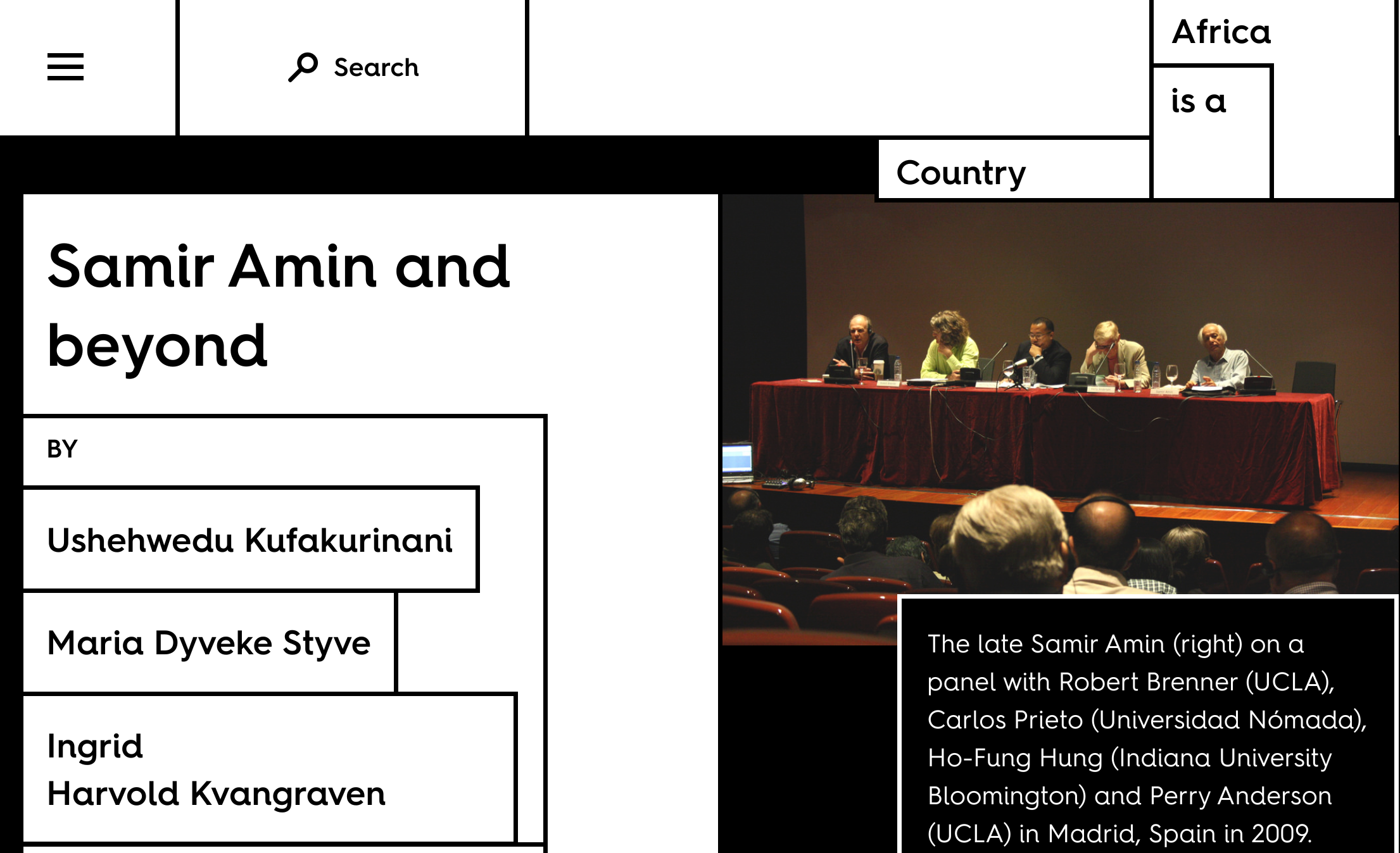 New blog post: Samir Amin and Beyond – Ingrid's website